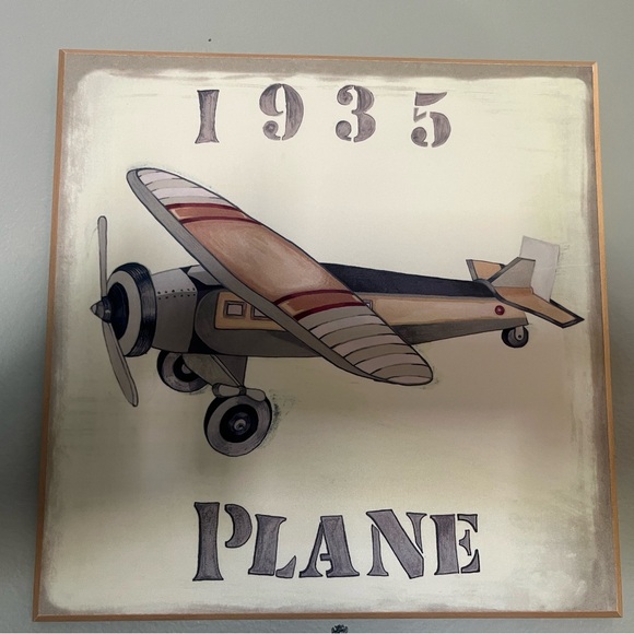 Wall Decor | Vintage 1935 Plane Wall Art | Poshmark